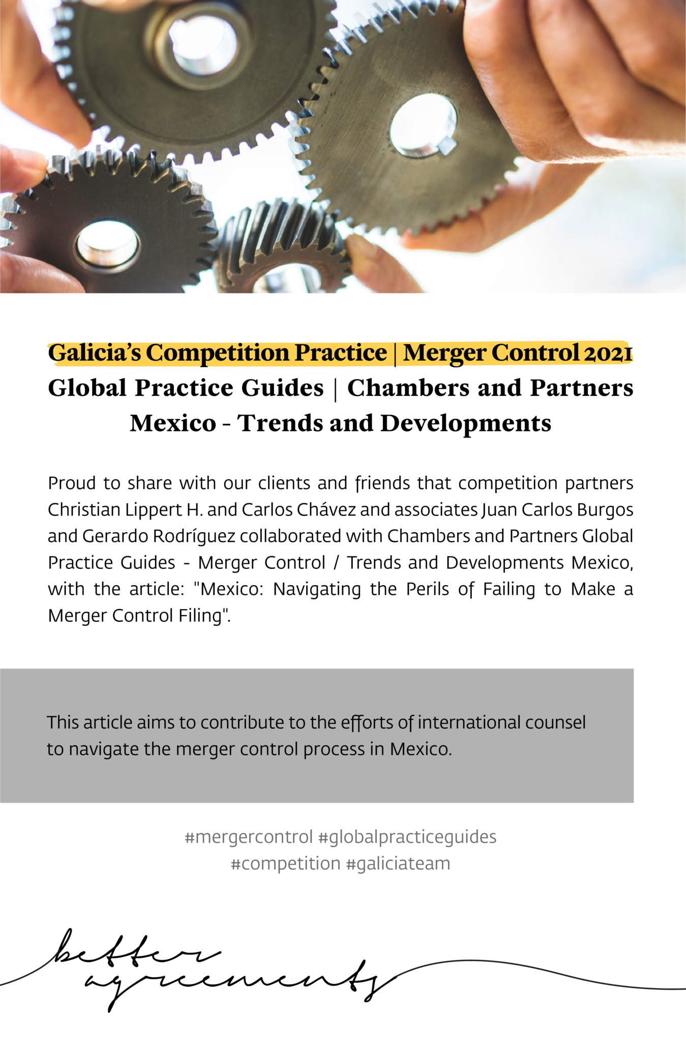Galicia Competition Practice | Merger Control 2021 – GALICIA